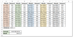 VAR.P Function in Excel - A Statistical Function - Excel Unlocked