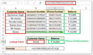 VLOOKUP Function with Drop Down List - Excel Unlocked