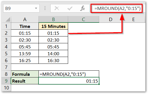 Round Off Time In Excel MROUND Function Excel Unlocked