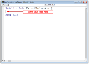 Complete Tutorial - Sub Procedure in VBA - Excel Unlocked