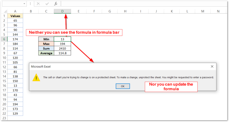 Lock the Cells containing Formulas in Excel? - Excel Unlocked