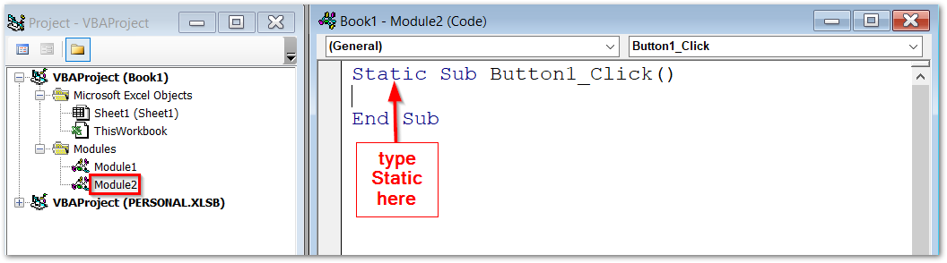 When to Use Static Variables in VBA? - Excel Unlocked When to Use Static Variables in VBA? - Excel Unlocked
