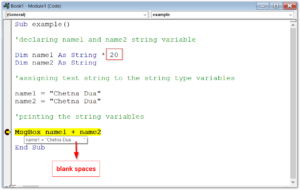 Strings in VBA - Fixed and Variable Length - Excel Unlocked