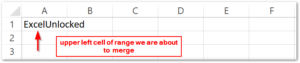 Merge and Unmerge Cells using VBA in Excel - Excel Unlocked