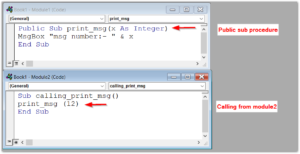 Private and Public Procedures in VBA - Excel Unlocked