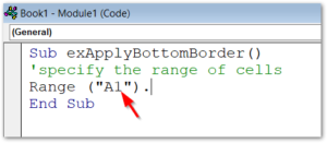 Apply Border to Cells using VBA in Excel - Excel Unlocked