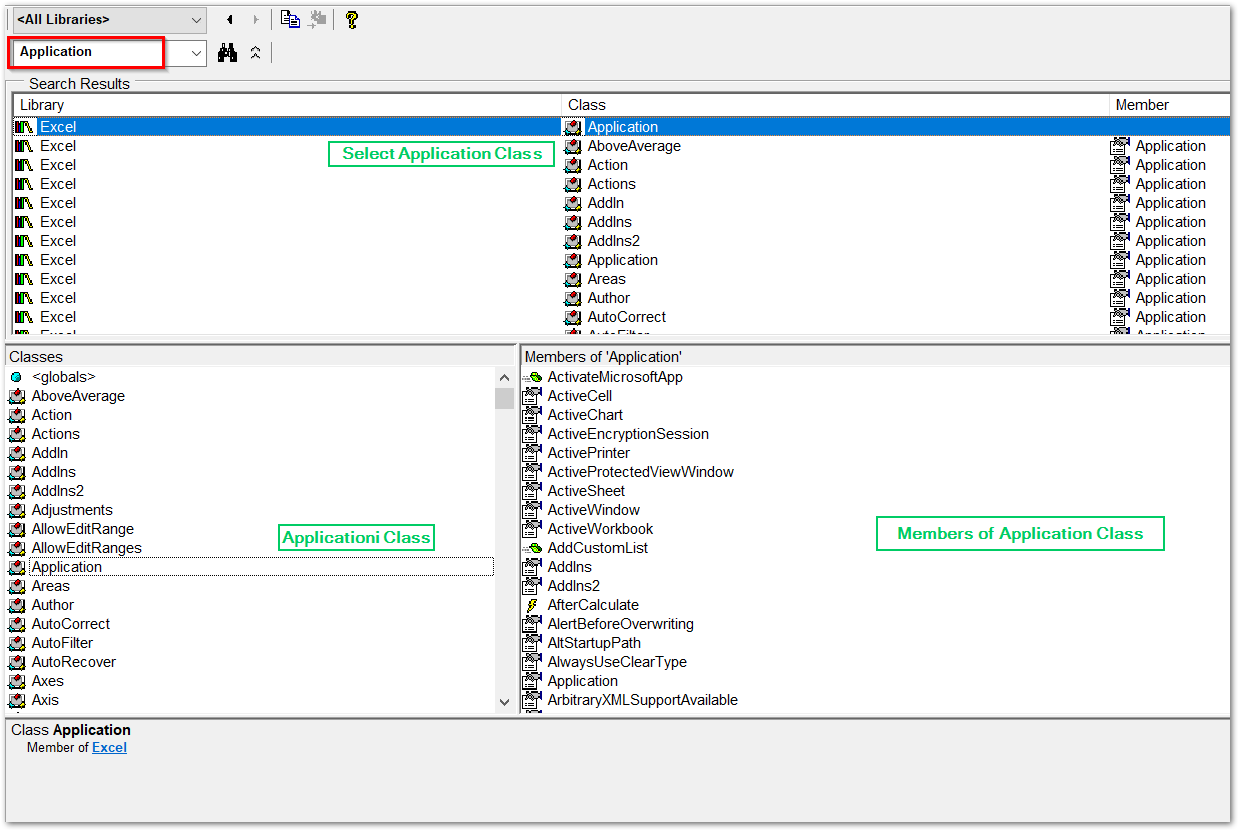 Object Browser in VBA - Excel Unlocked Object Browser in VBA - Excel Unlocked
